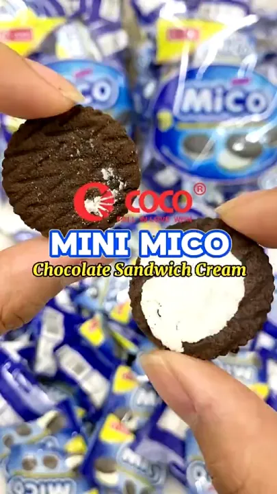 coco Mico Chocolate Biscuit Sandwich Cream 376 gram-75 Pcs per pack ...