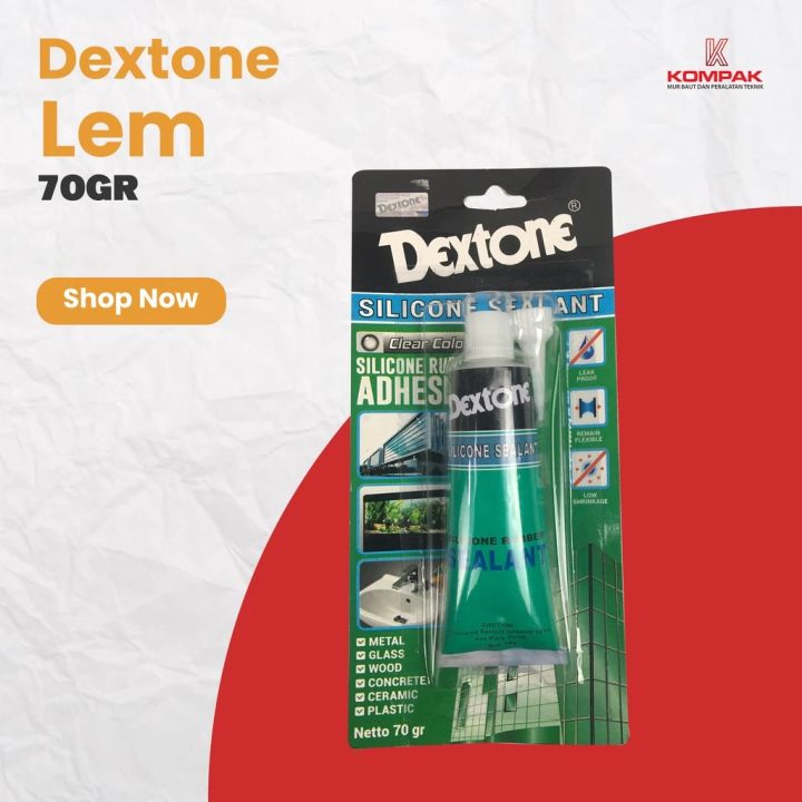 Lem kaca, lem keramik, lem aquarium Dextone Silicon | Lazada Indonesia