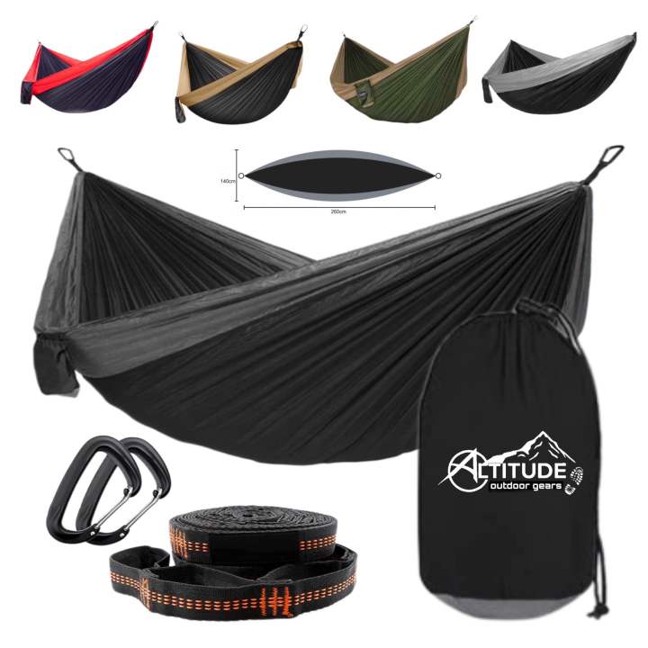 outdoor camping hammock lightweight heavyduty with tree straps and ...