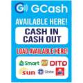 SIGNAGE GCASH CASH IN CASH OUT / SERVICE FEE / LOADING STATION | Lazada PH