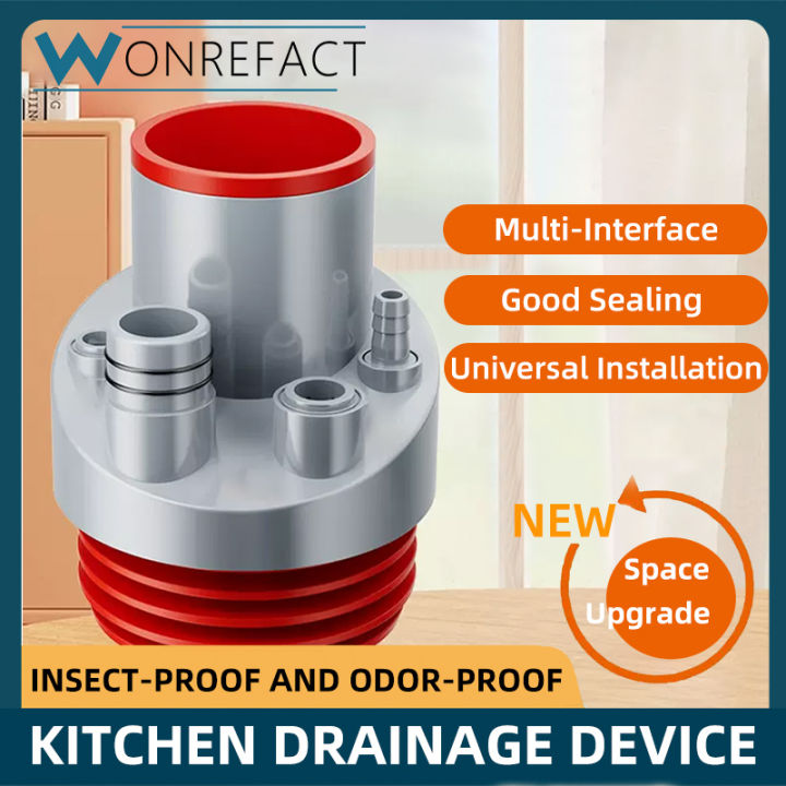 Kitchen Pipe Drainpipe Connector Kitchen Water Purifier Dishwasher ...