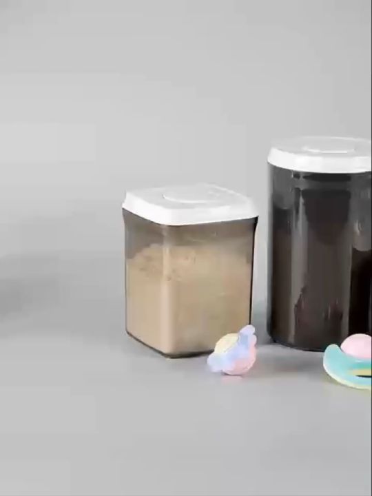 Ankou milk powder container One press open Food-grade material Airtight ...