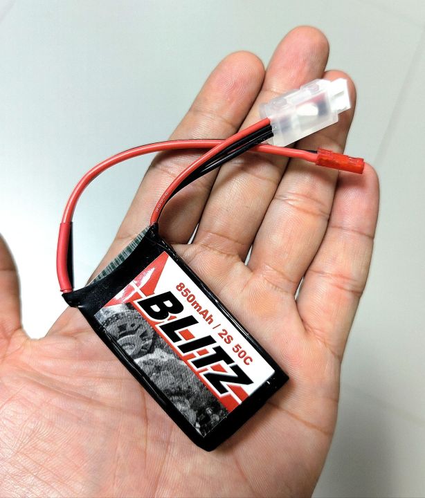blitz 850mah 7.4v 50c lipoly battery for battleaxe motorized mags ...