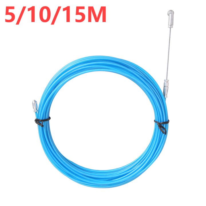 5/10/15m Wire Cable Puller Through Wall Wire Threader Electrical Fish Tape Puller Extractor ...