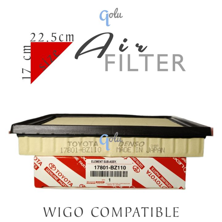 Toyota avanza veloz raize air filter 17801-BZ110 replacement improve ...