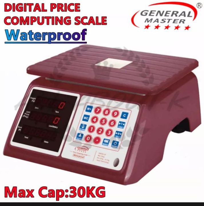 General Master Price Computing Scale GMDW-30 | Lazada PH