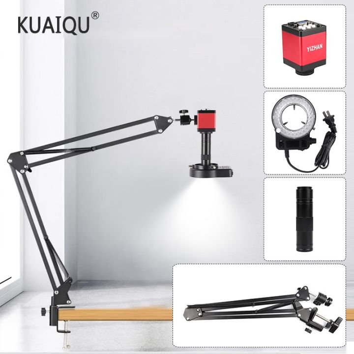 Professional Digital Microscope 150X Zoom HDMI VGA Electronic Camera ...