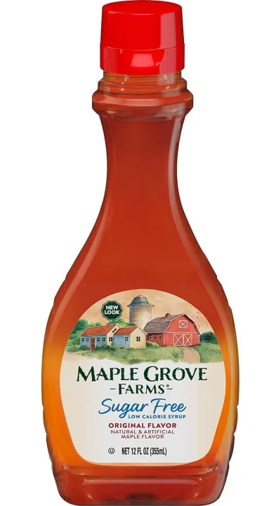 MAPLE GROVE FARMS SUGAR-FREE LOW CALORIE SYRUP (NATURAL & ARTIFICIAL ...