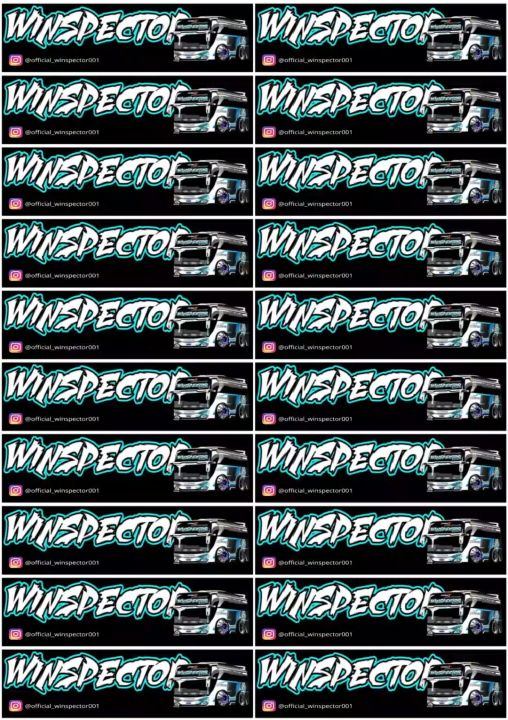 Stiker bus winspector terbaru | Lazada Indonesia