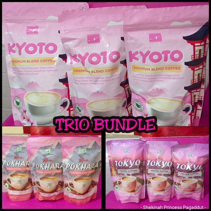 TRIO BUNDLE NAMIROSEUS TOKYO | KYOTO | POKHARA COFFEE POWDER DRINKS | Lazada PH