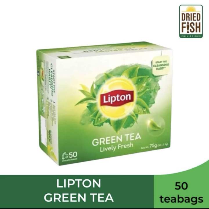 LIPTON Pure Green Tea Lively Fresh Variations: 50 Teabags | 25 Teabags ...