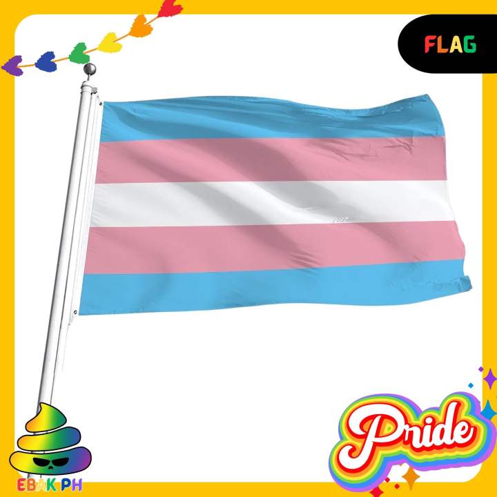 TRANS / TRANSGENDER / LGBTQIA+ Community Pride Rainbow Flag / Banner ...