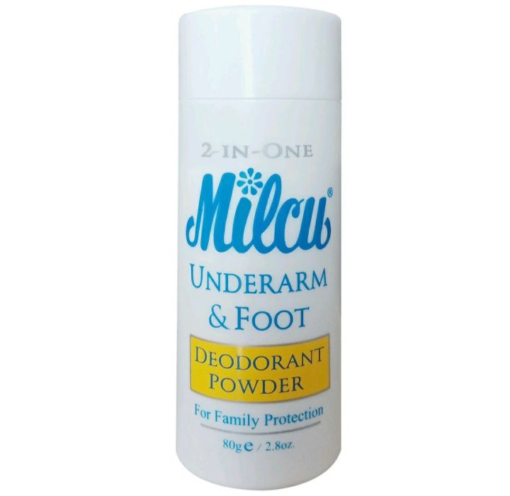 Milcu Underarm & Foot Deodorant Powder (80g) | Authentic | Imported ...