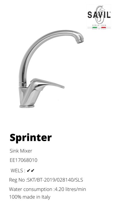 SAVIL - SPRINTER Sink Mixer (Hot & Cold) - EE170 | Lazada Singapore