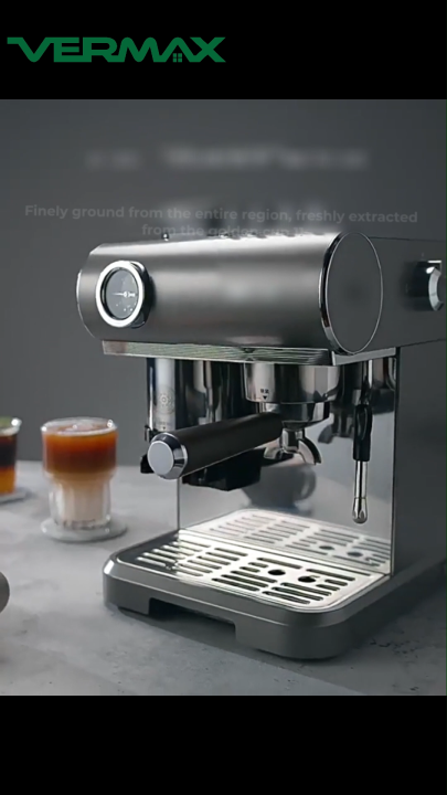 VERMAX Barista Express Espresso Machine with Grinder Single Boiler ...