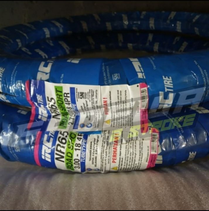 BAN LUAR IRC NR 65 RING 18 UKURAN DEPAN & BELAKANG 2.75 & 3.00 PNP RX ...