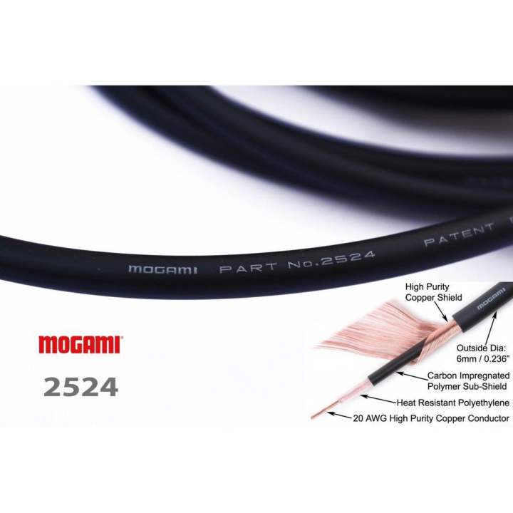 สายสัญญาณ MOGAMI W2524 Gold Pro Guitar Bulk Wire ตัดแบ่งขาย 150 บาท ...