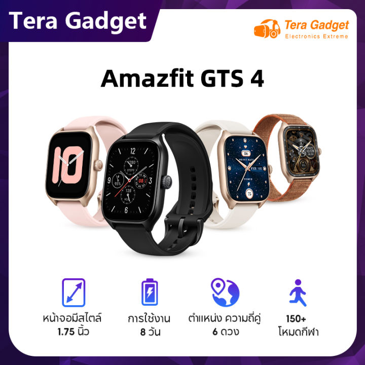 [ใหม่ล่าสุด] Amazfit GTS 4 New Smartwatch Waterproof SpO2 การโทรด้วย ...
