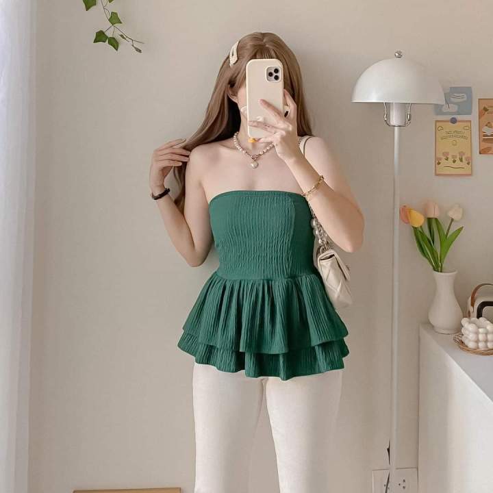 M&A Jessie Tube type Top Freesize Bark crepe Fab | Lazada PH