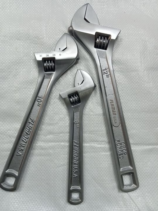 FLYMAN Adjustable Wrench ( available sizes; 8inch,10inch,12inch ...