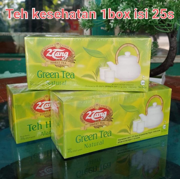 TEH 2 TANG CELUP GREEN TEA 1 BOX TEH HIJAU CELUP TEH KESEHATAN | Lazada ...
