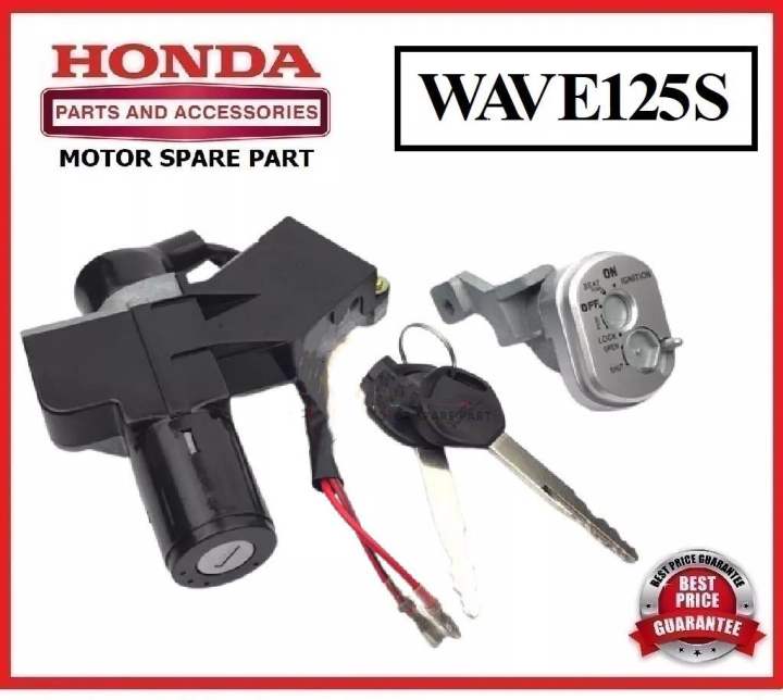 HONDA WAVE125-S MAIN SWITCH SET // MAINSWITCH KUNCI COMP COMPLETE SUIS ...
