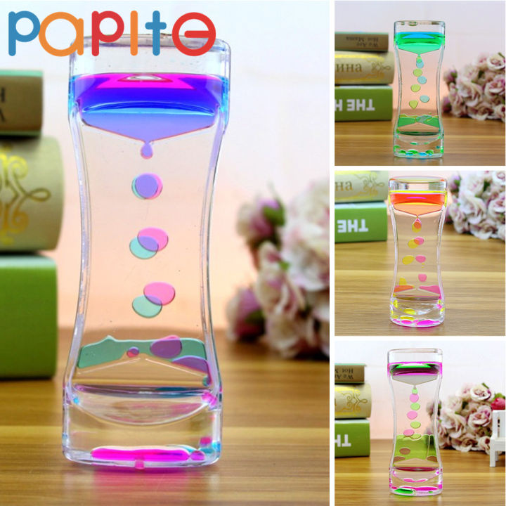 PAPITE Liquid Motion Bubbler Oil Bubble Timer Hourglass Fidget Sensory ...