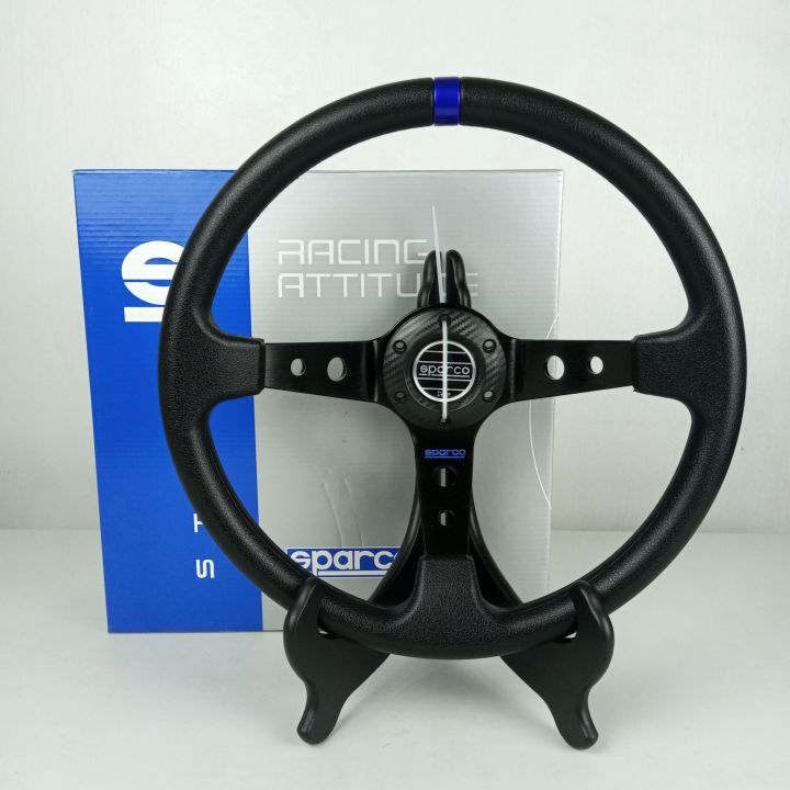 Deep Dish Sparco Steering Wheel 14" inch by 8 cm Deep High Quality Car ...
