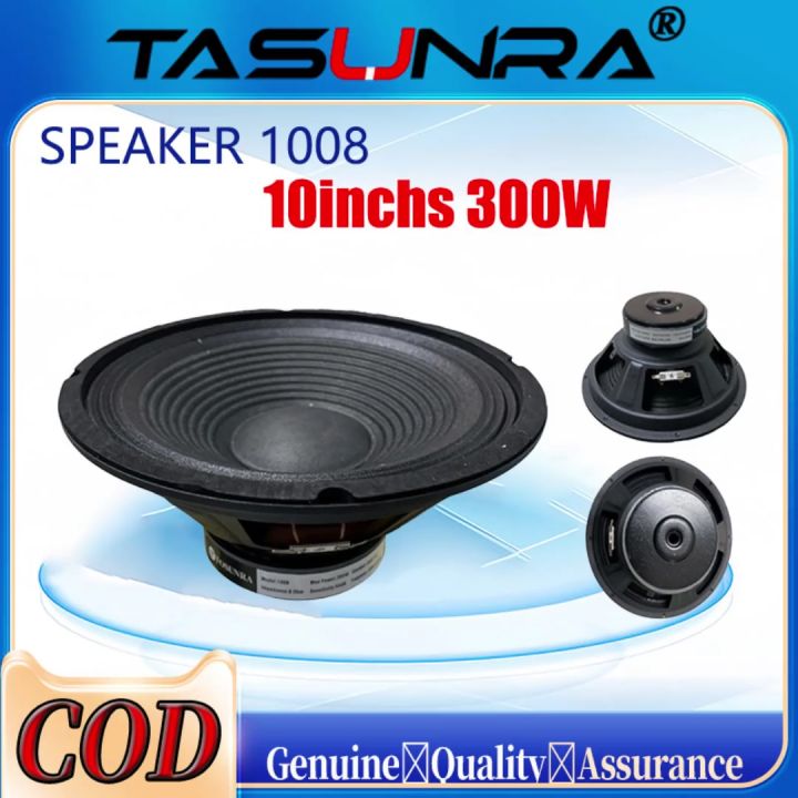 TOSUNRA Subwoofer 10 Inches Speaker Amplifier 300 Watts Car Speakers ...