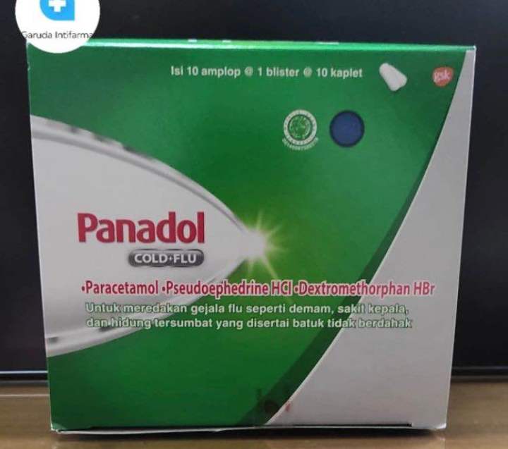 Panadol cold and flu hijau box isi 100's | Lazada