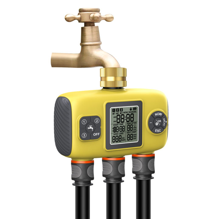 Water Garden Timer 2/3 Zone Programmable Automatic Irrigation Timer ...