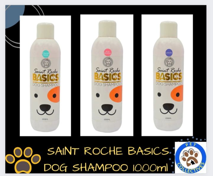 Saint Roche Basics Dog Shampoo 1000ml Cherub, Pink Blossom, Lovely ...