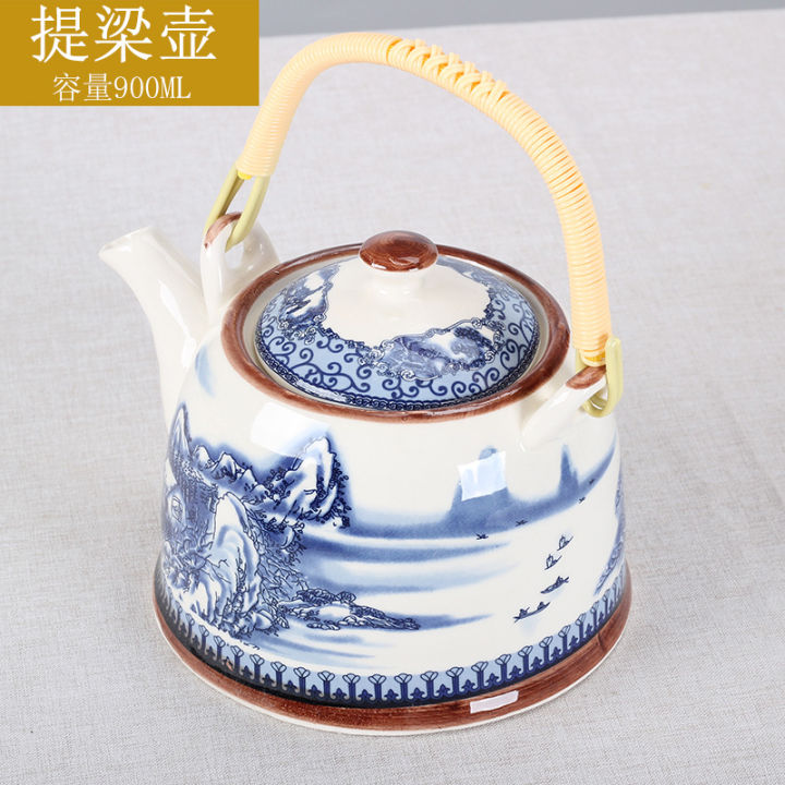 Special Offer Large Size Capacity Loop-Handled Teapot Ceramic Teapot ...