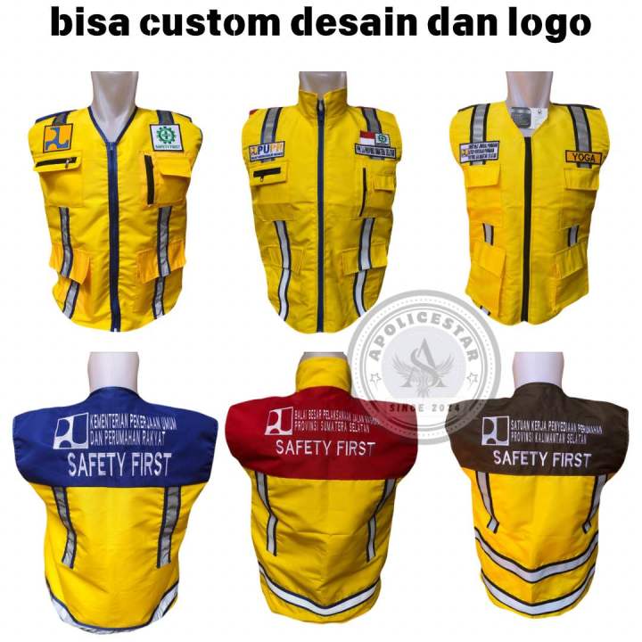 rompi dinas PU / PUPR, safety, proyek terbaru bisa custom desain dan ...