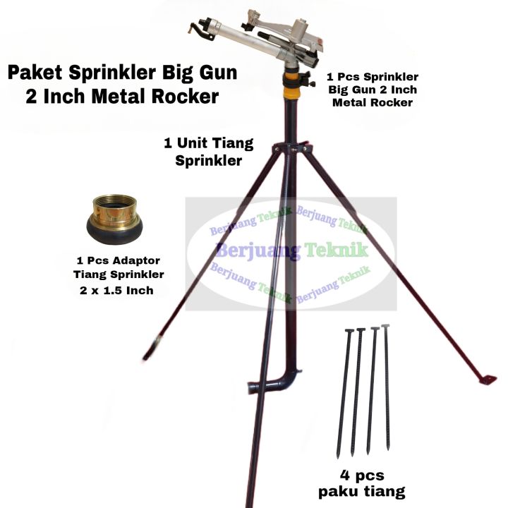 Sprinkler Big Gun 2 Inch Metal Rocker Jarak Tembak 30-35 Meter dan ...