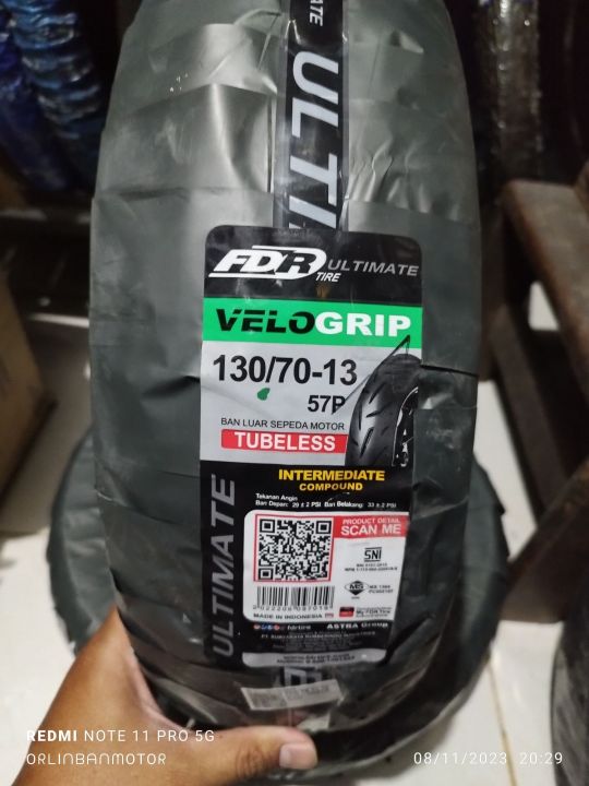 Ban FDR Velo Grip 130/70-13/Ban Belakang Yamaha Nmax Velo Grip/Ban ...