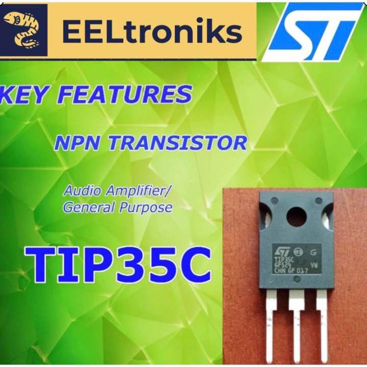 TIP35C TIP-35C NPN TRANSISTOR ORIGINAL | Lazada PH