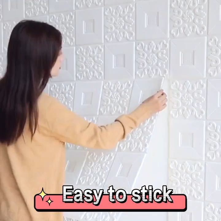 Ceiling Wallpaper 35x35cm 3D Waterproof Bricks Wall Paper Sticker Foam ...