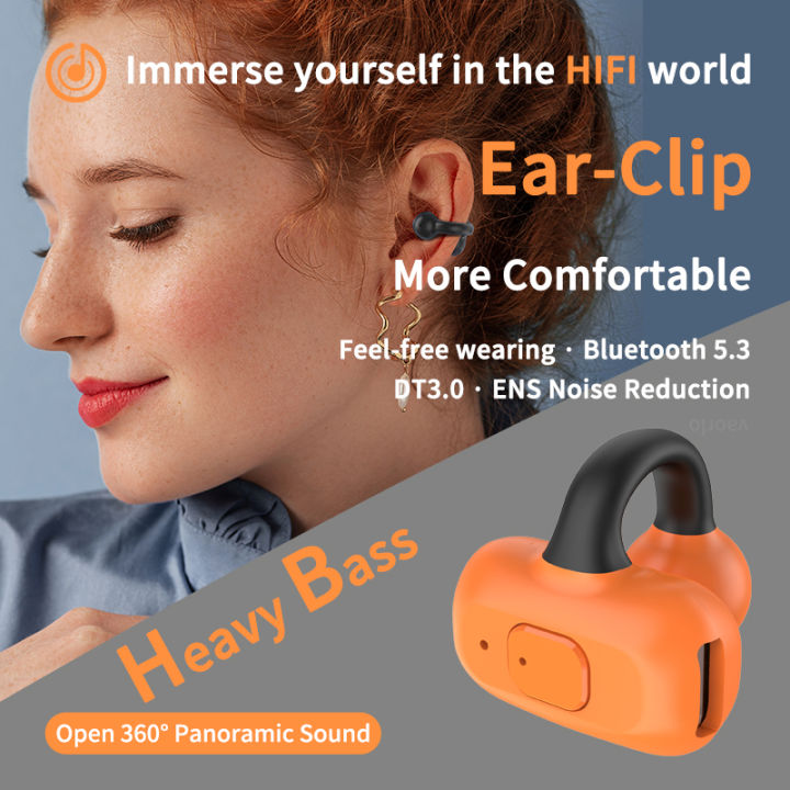 4th Gen Bone Conduction Concept Bluetooth Earphone Mini Ear-Clip ...
