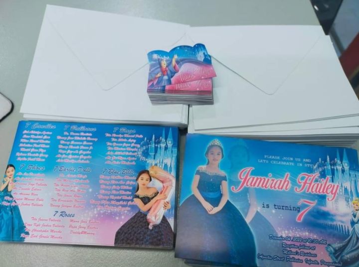 2Page Invitation Card-3R Size with Envelop and Free Lay out | Lazada PH