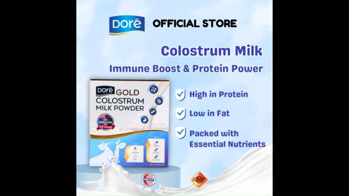 【Doré】Gold Colostrum Milk Powder (15g x 20s) Forte Prebiotics ...