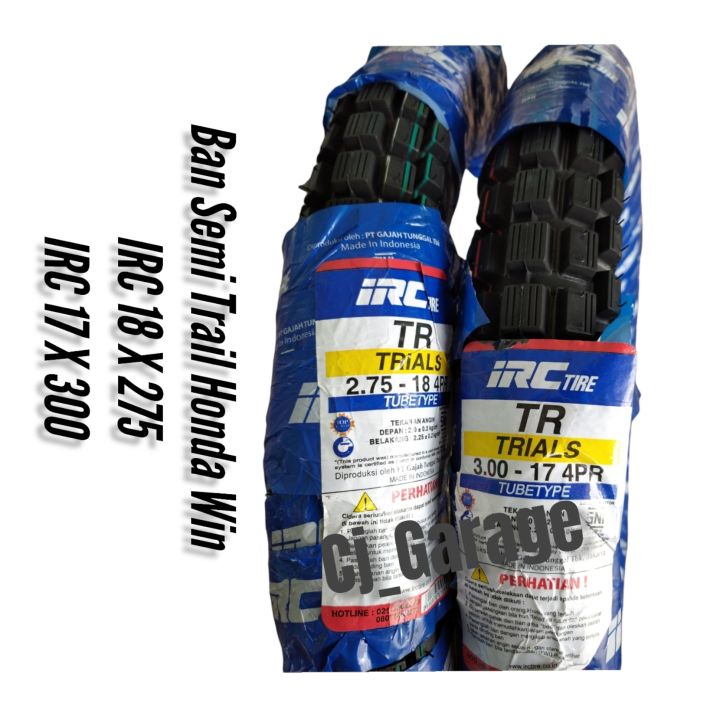 Ban Luar Trail Win IRC TR 17 300 18 275 Win Ban Tahu Win100 Honda Win ...