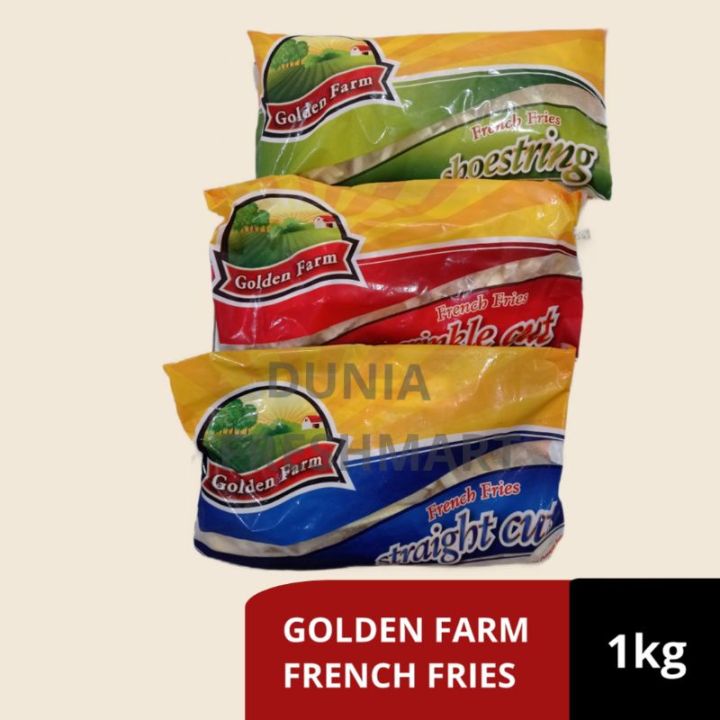 GOLDEN FARM SHOESTRING/STRAIGHT/CRINKLR 1KG KENTANG GORENG FRENCH FRIES ...
