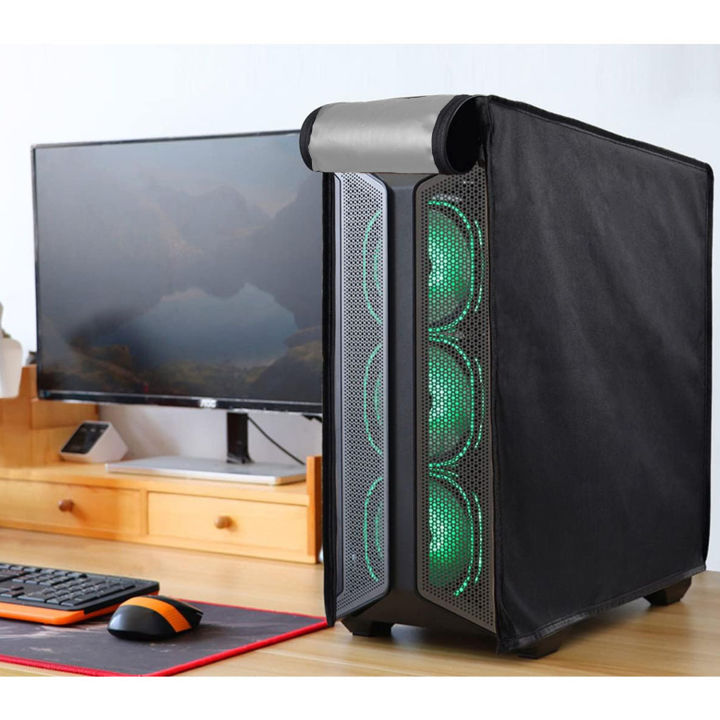 PC Computer Dust Cover Mid-Tower Protective Cover Heavy-Duty Host Dust ...
