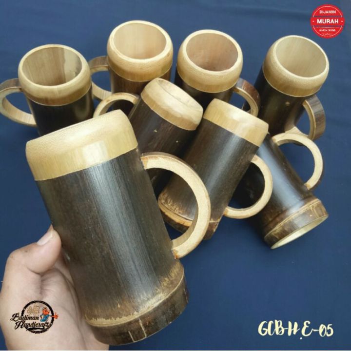 Cangkir Mug Bambu Hitam | Lazada Indonesia
