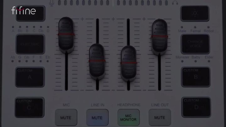 FIFINE USB Gaming Mixer With XLR Microphone Interface,48V Phantom Power ...