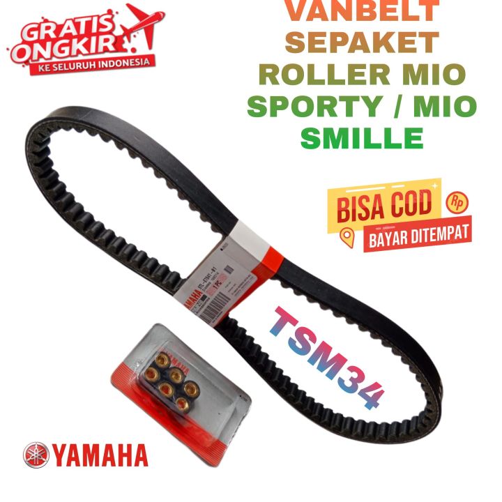 vanbelt + roller Mio sporty / Mio smile / Fino karburator / Mio soul / Nouvo / Mio karburator ...