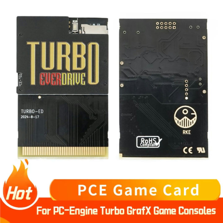 PCE Game Card Flash Drive Memory Card Store NTSC / Pal Game Files For ...