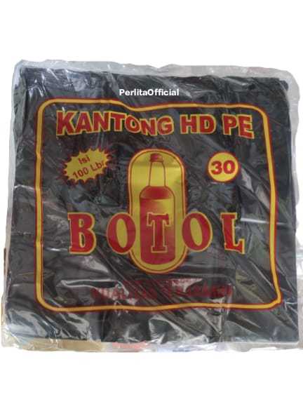 Kantong Kresek Cap Botol Uk 30 isi 100 | Lazada Indonesia