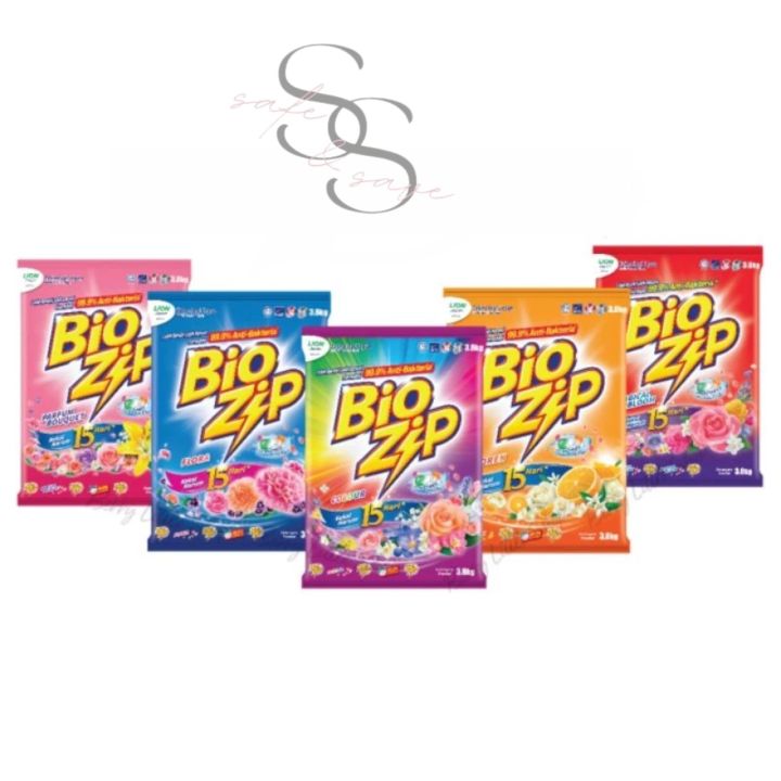 [READY STOCK]Bio Zip Powder Detergent（2.3kg/3.8kg） | Lazada